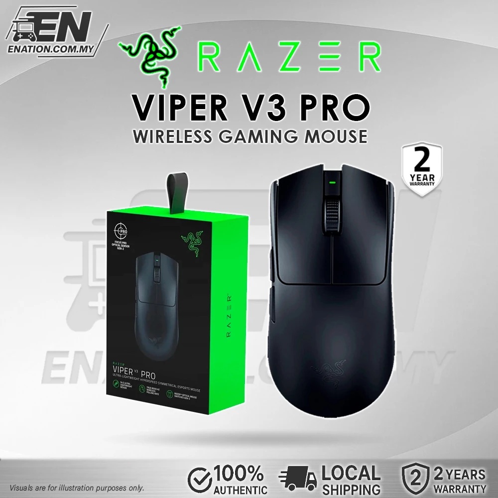 Razer Viper V3 HyperSpeed / V3 Pro Wireless Gaming Mouse Up to 280 Hr ...